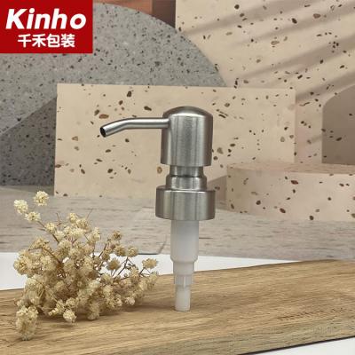 Cina Empty Cosmetic Metal Soap Lotion Bottle Pump Polished 304 Stainless Steel Brush in vendita