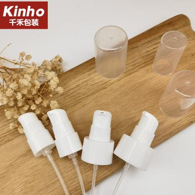 Cina Pieno cosmetico tutto il Mono-materiale crema di plastica pp della pompa di trattamento della pompa con il cappuccio pieno 18/410 dei pp 20/410 24/410 di 28/410 in vendita