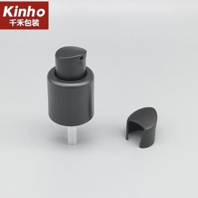 Cina 0.4cc Black Matt 20/410 Plastic Cream Pump For Serum Water Essence Foundation in vendita