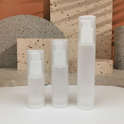 Cina 15ml 30ml 50ml Airless Vacuum Pump Bottle Frosted Matt For Lotion Cream Foundation Serum in vendita