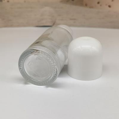 Cina Thickened Transparent Glass Essential Oil Roller Bottles 50ml Deodorant Roll On Bottle in vendita