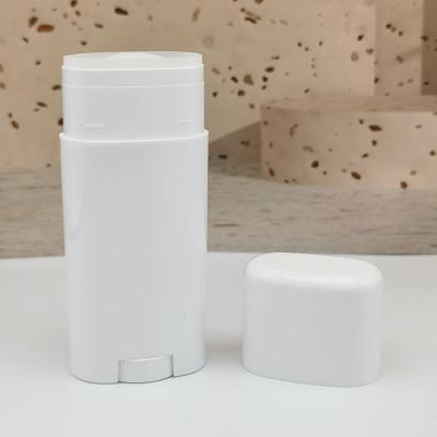Cina 15ml 40ml 50ml 75ml PP Oval Portable Empty Container For Body Lip Balm in vendita