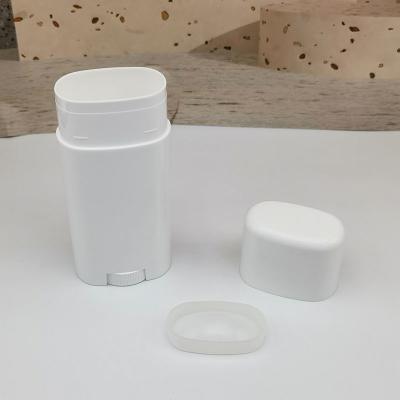 Cina 15ml 40ml 50ml 75ml PP Oval Portable Empty Container For Body Lip Balm in vendita