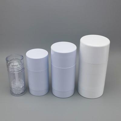 Cina Plastic AS Cylindrical Round Twist Up Deodorant Stick Tube For Sunscreen Body Lip Balm in vendita