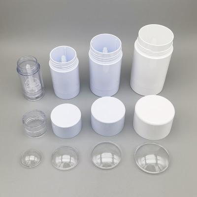 Cina Plastic AS Cylindrical Round Twist Up Deodorant Stick Tube For Sunscreen Body Lip Balm in vendita