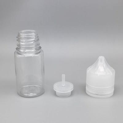 Cina 30ml PET Plastic Packaging Empty Plastic Cap Liquid Oil  Squeeze Dropper Bottle With Childproof Cap in vendita