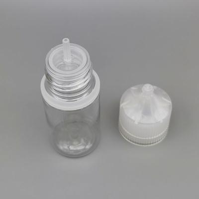 Cina 30ml PET Plastic Packaging Empty Plastic Cap Liquid Oil  Squeeze Dropper Bottle With Childproof Cap in vendita