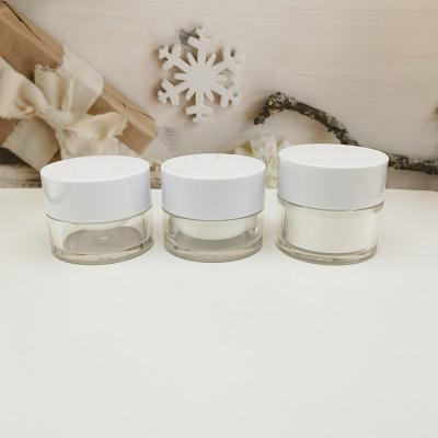 Cina Empty AS Plastic Cosmetic Cream Jar Skincare Body Butter Containers 15g 30g 50g in vendita