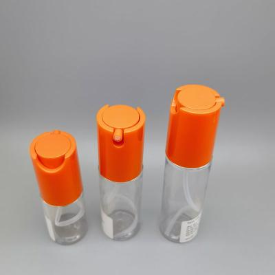 Cina 30ml 50ml 60ml Cosmetic Plastic ABS Sprayer Pump PET Bottle With U Shape Toner Sunblock Setting Spray in vendita