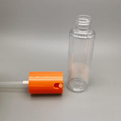 Cina 30ml 50ml 60ml Cosmetic Plastic ABS Sprayer Pump PET Bottle With U Shape Toner Sunblock Setting Spray in vendita