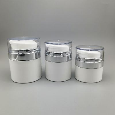 Cina Replaceable Acrylic Cream Vacuum Bottle Press Airless Pump Jar For Face Cream Lotion 15g 30g 50g in vendita
