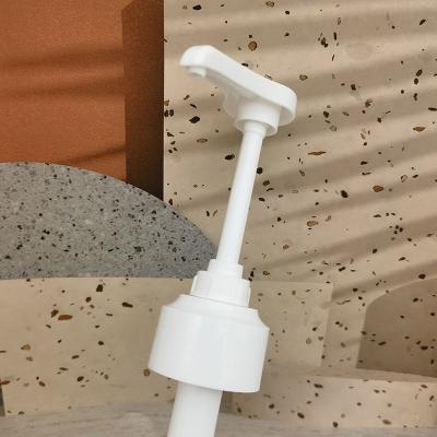 China Universal Cap Plastic Sugar Syrup Pump Dispenser For Jam Bottle Food Grade 8cc 10cc Te koop