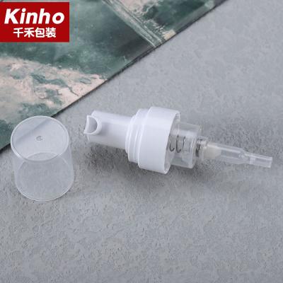 Cina 28/400 Pompa di sapone di plastica a schiuma Dispensatore di pompe per lavaggio a mano con tappo per bottiglia di mousse in vendita