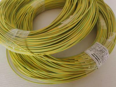 China Yellow/Green Striped Thin Wall Cross-linked Polyolefin Heat Shrink Tubing for sale