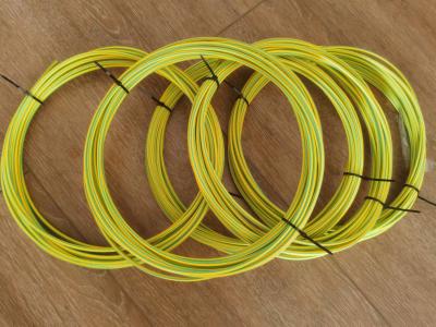 China Yellow/Green Striped Thin Wall Cross-linked Polyolefin Heat Shrink Tubing for sale
