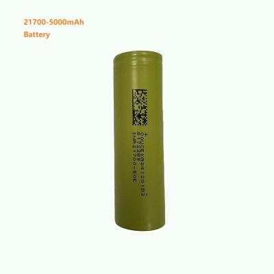 China 21700 pilhas de iões de lítio, capacidade de 5000 mAh, taxa de descarga 3C 15A. à venda