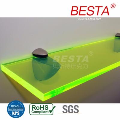 China 2.8-15mm Glossy Fluorescent Neon Acrylic Sheet Led Light Diffusing Acrylic Sheet for sale