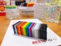 China Gold PMMA Mirror Acrylic Sheet 2-120mm High Light Transmission 93% for sale