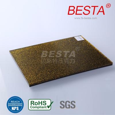 Cina Certificato REACH Resistenza all'abrasione della lamiera acrilica Silver Glitter in vendita