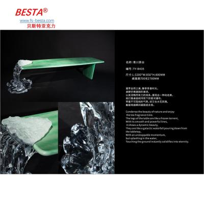 中国 透明 アクリル家具 洗練されたオフィススペースのための現代的な食卓椅子 販売のため