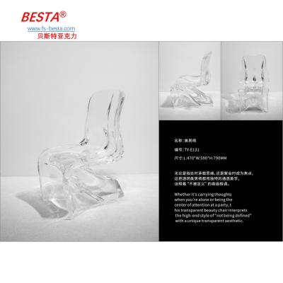 中国 飾り付け モダンアクリル家具 透明なPMMA 販売のため