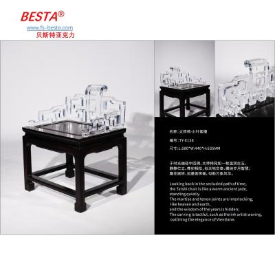 中国 飾り付け モダンアクリル家具 透明なPMMA 販売のため