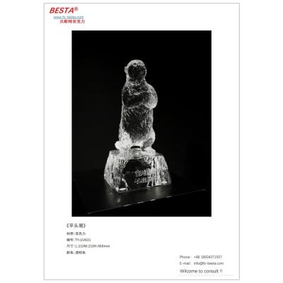 China Abstract Acryl-polymeren figuren Een moderne draai op het traditionele decor Te koop