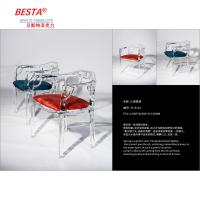 China Clear Acrylic Dining Chair No Assembly Required Indoor Modern Furniture 80cm Height for sale