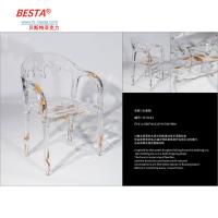 China Clear Acrylic Dining Chair No Assembly Required Indoor Modern Furniture 80cm Height for sale