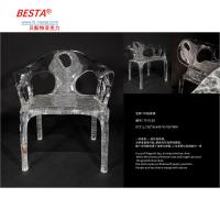 China Clear Acrylic Dining Chair No Assembly Required Indoor Modern Furniture 80cm Height for sale