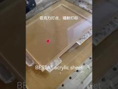 PMMA Transparent Textured Clear Acrylic Sheet 6mm Stone Grain