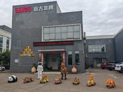 China Small Four Legged Realistic Dinosaur Robot Outdoor Walking Dinosaur Robot for sale