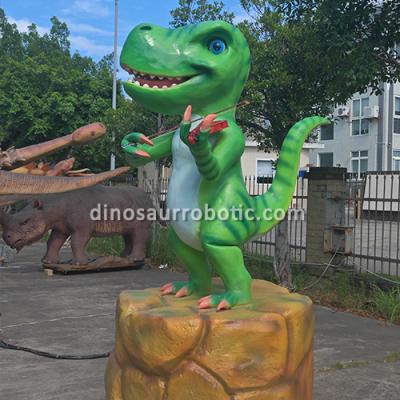 China Life Size Animatronic Dinosaur with Cute Cartoon Band Theme for Immersive Performance and Photo-Friendly Spots for sale