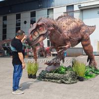 China Realistic Customizable Interactive Animatronic Dinosaur Allosaurus Model for Theme Parks for sale