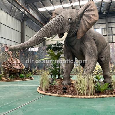 China Ultra Realistic Customizable Animatronic Elephant with Authentic Sound for Exhibitions and Theme Parks for sale
