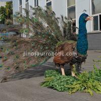China Customizable Size Realistic Interactive Animatronic Peacock for Commercial Use for sale