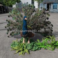 China Customizable Size Realistic Interactive Animatronic Peacock for Commercial Use for sale