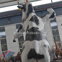 China Cute Custom Bionic Dancing Cow Animatronic Animal for Smooth Fluid Dynamic Play for sale