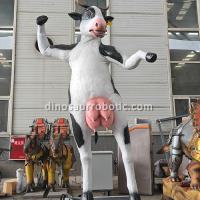 China Cute Custom Bionic Dancing Cow Animatronic Animal for Smooth Fluid Dynamic Play for sale
