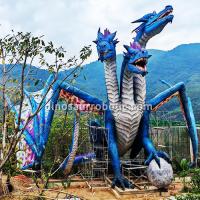 China Three Headed Dragon Models Custom Animatronic Interactive IP Monster for sale