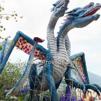 China Three Headed Dragon Models Custom Animatronic Interactive IP Monster for sale