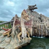 China Animatronic Yinglong Interactive Moving Models For Amusement Parks for sale
