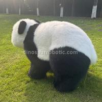 China Public Spaces Realistic Panda Bear Smart Walking Interactive Panda for sale