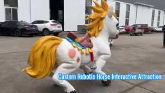 RAR-Large Quadruped Robotic Ride‑on Animatronic Horse
