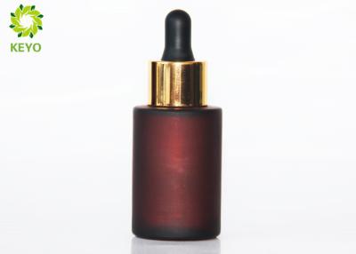 Cina Lle bottiglie di vetro ambrate con il contagoccia, bottiglie cilindriche di 1 OZ del contagoccia dell'olio essenziale in vendita