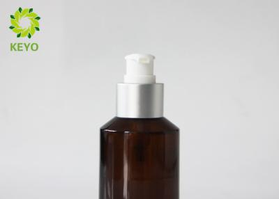 Cina Capacità cilindrica di vetro ambrata 125ml di forma delle bottiglie del balsamo e dello sciampo in vendita