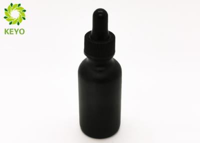 Cina bottiglie di vetro vuote nere opache del contagoccia 30ml per petrolio essenziale/siero del fronte in vendita