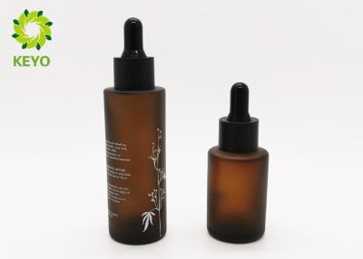 Cina Bottiglie di vetro ambrate opache del contagoccia per petrolio essenziale/siero 1 OZ 2 OZ del fronte facoltativo in vendita