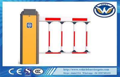 China Automatische het Parkeerterreinbarrières Hall Limit 6s van 24V BLDC met Twee Omheining Arm for sale