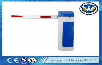 China Automatic Close 1.5s Vehicle Barrier Gate Heavy Duty Motor With LED And Rubber Arm for sale